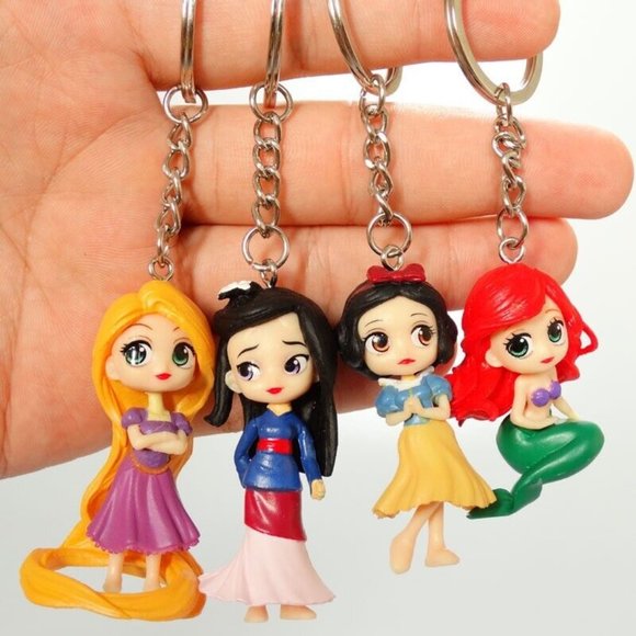 Precious Moments | Toys | Disney Princesses Keychain Set 4 Snow White ...